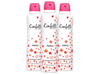 Confetti Deodorant Spray Maple 250 ml. For Woman